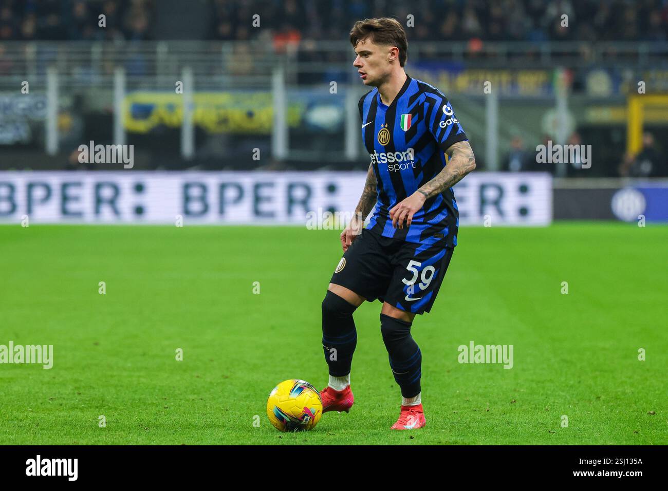Milan, Italy. 10th Feb, 2025. Nicola Zalewski of FC Internazionale seen ...