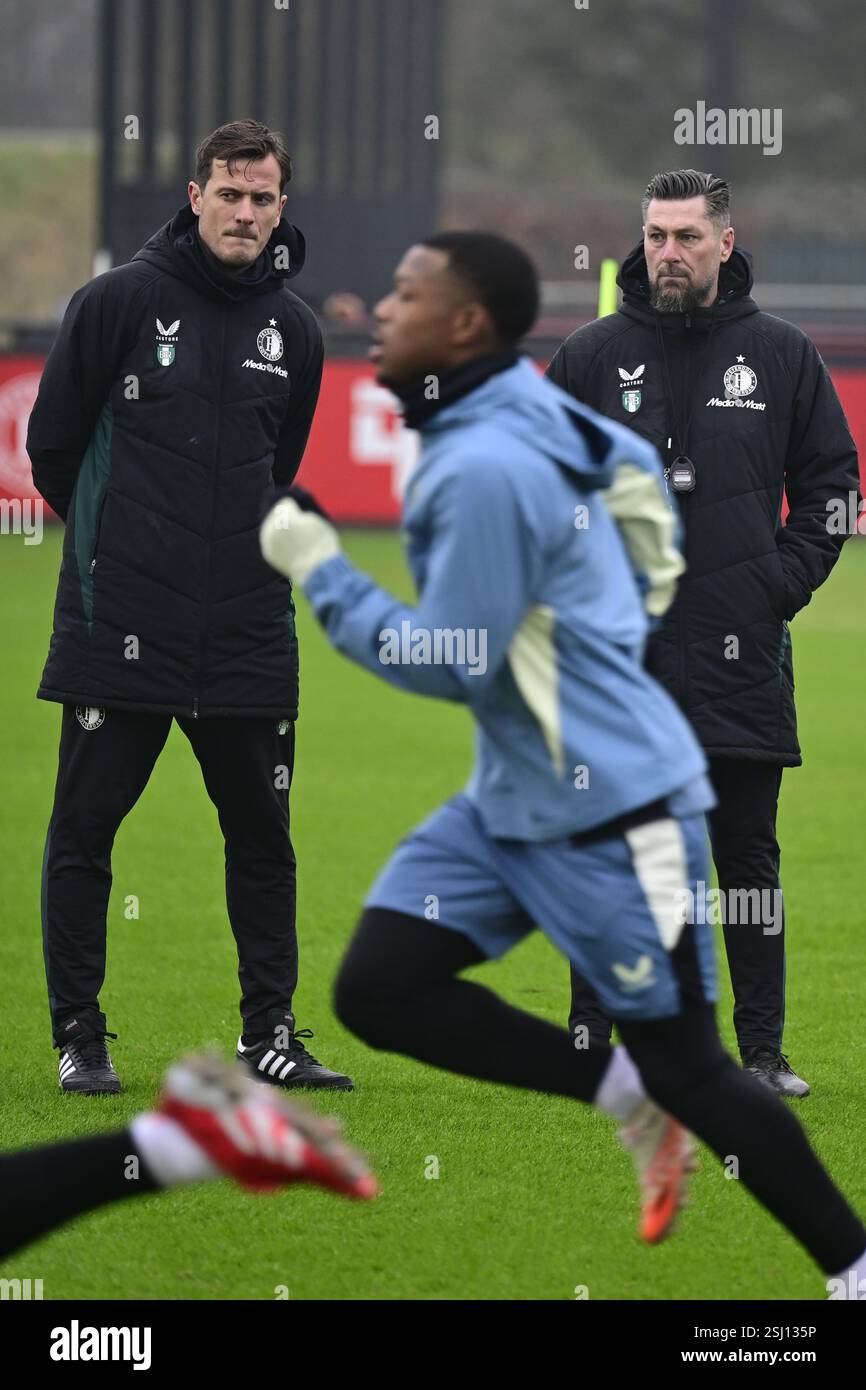 ROTTERDAM - Assistant Etienne Reijnen, Interim Feyenoord coach Pascal ...