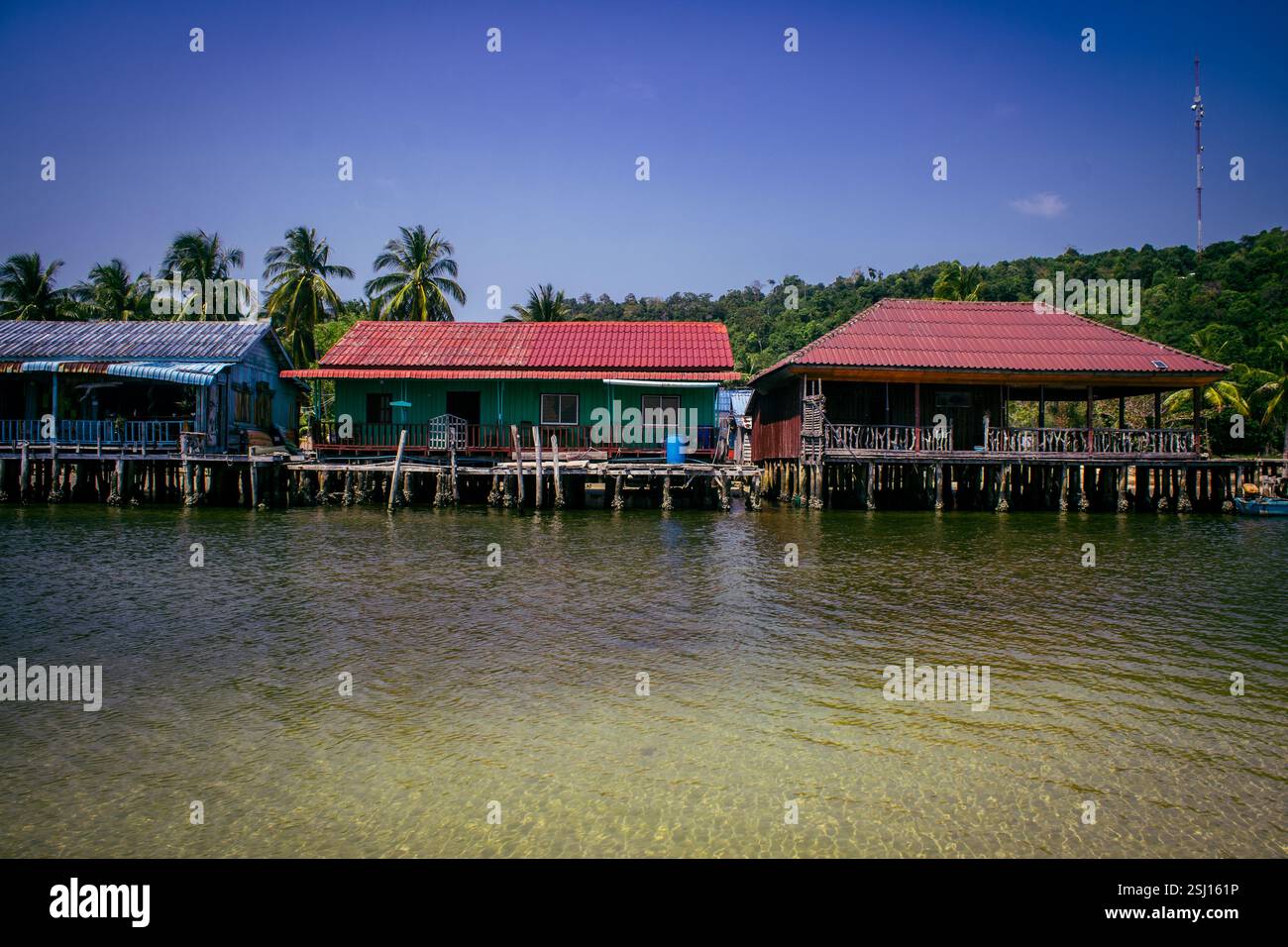 Preak Svay, Koh Rong Island, Cambodia, February 6, 2025 Daily life in ...