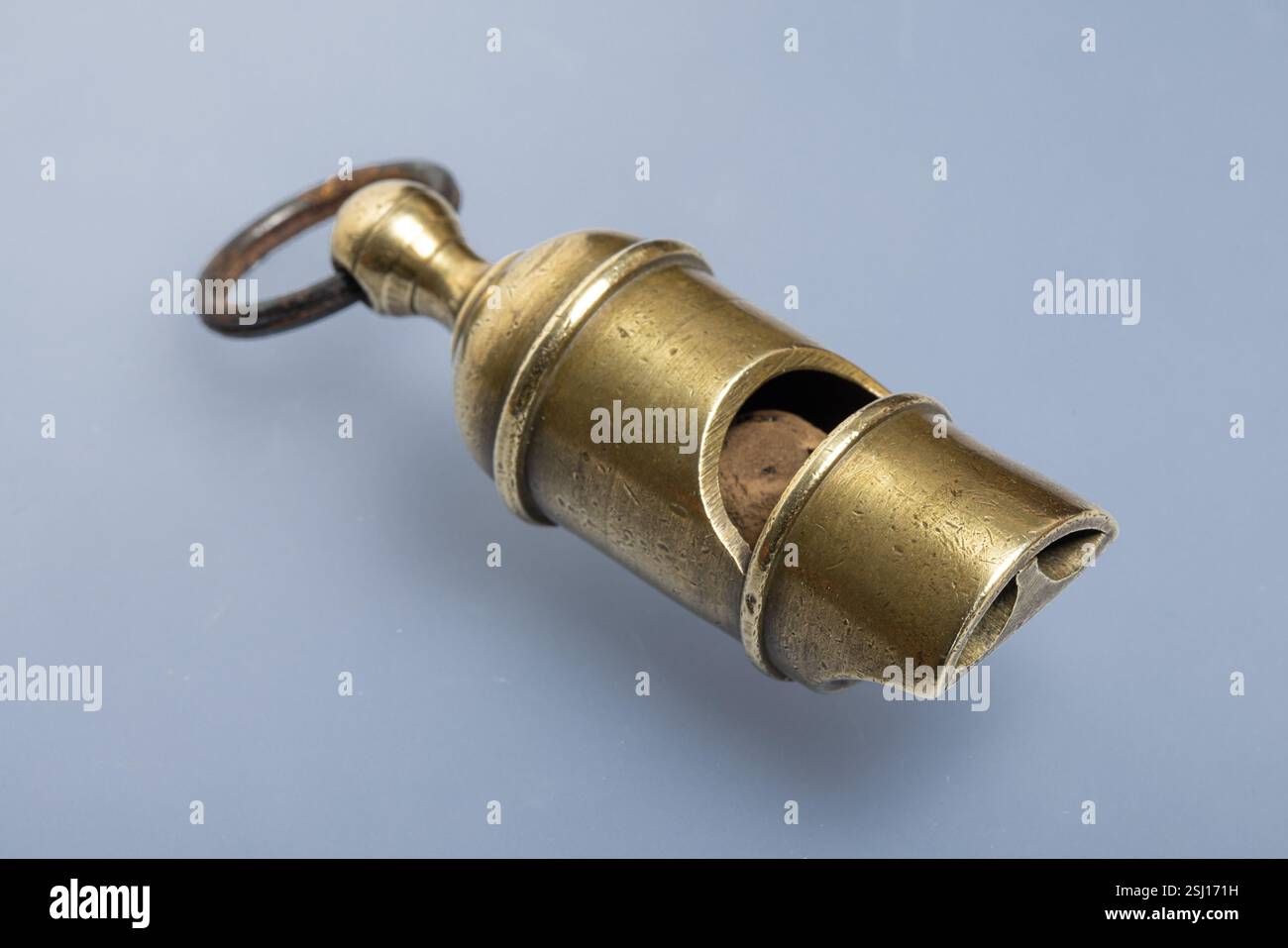 A Victorian brass "pig-nose" whistle made by Linegar Stock Photo - Alamy
