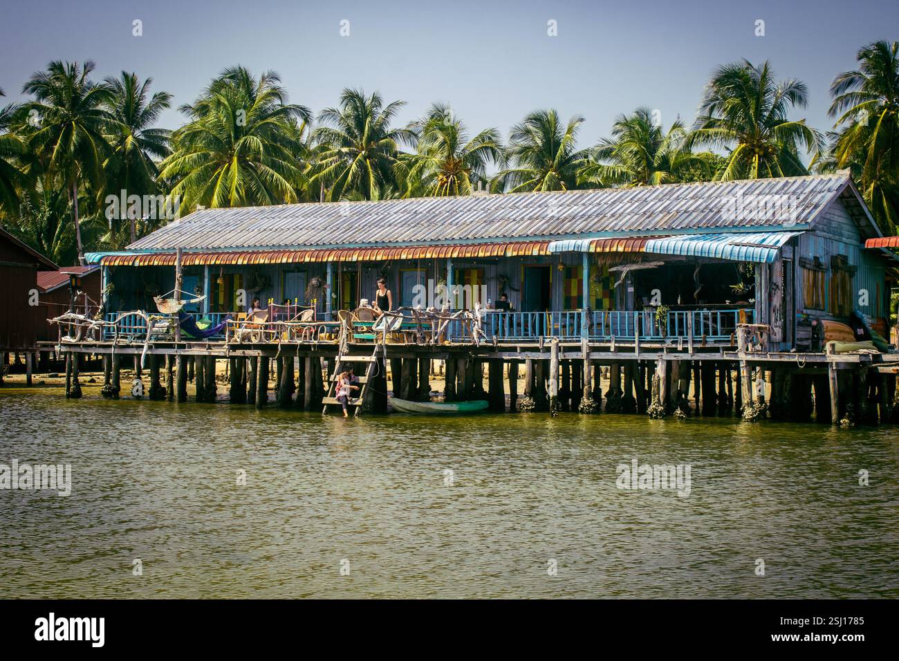 Preak Svay, Koh Rong Island, Cambodia, February 6, 2025 Daily life in ...