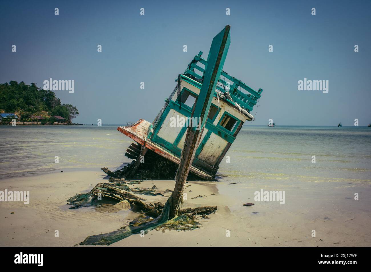 Preak Svay, Koh Rong Island, Cambodia, February 6, 2025 Daily life in ...