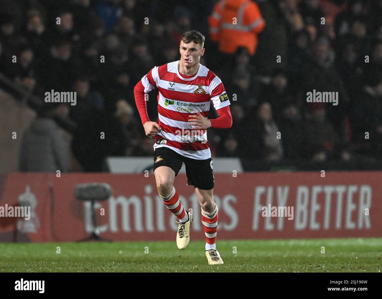 Doncaster, UK. 10th Feb, 2025. Rob Street of Doncaster Rovers during ...