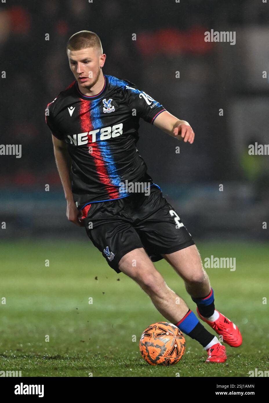 Doncaster, UK. 10th Feb, 2025. Adam Wharton of Crystal Palace during ...