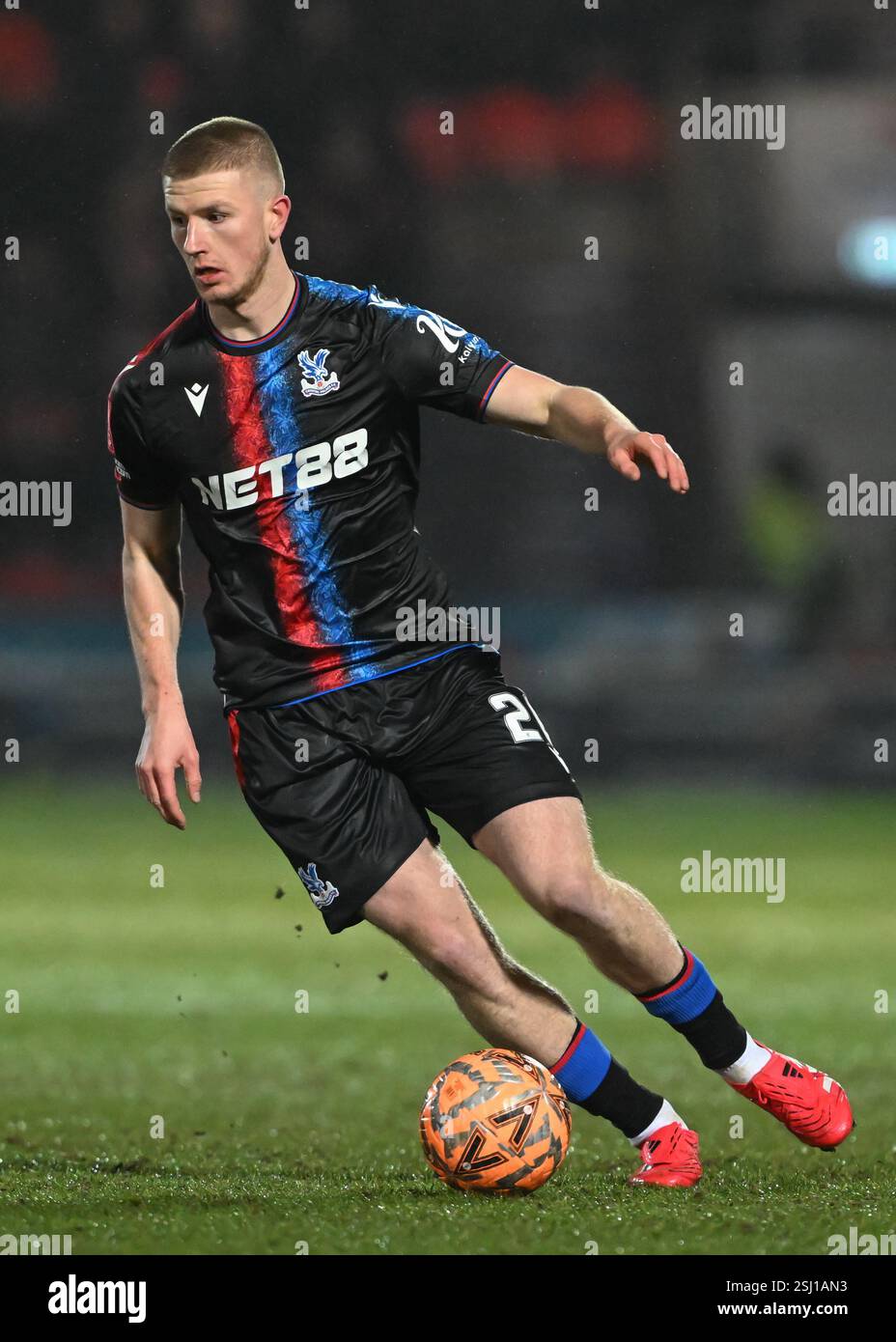 Doncaster, UK. 10th Feb, 2025. Adam Wharton of Crystal Palace during ...