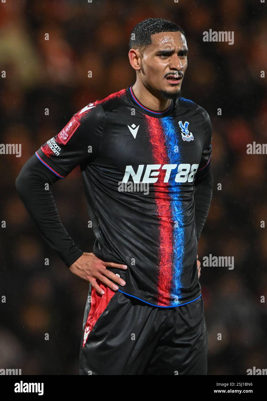 Doncaster, UK. 10th Feb, 2025. Maxence Lacroix of Crystal Palace during ...