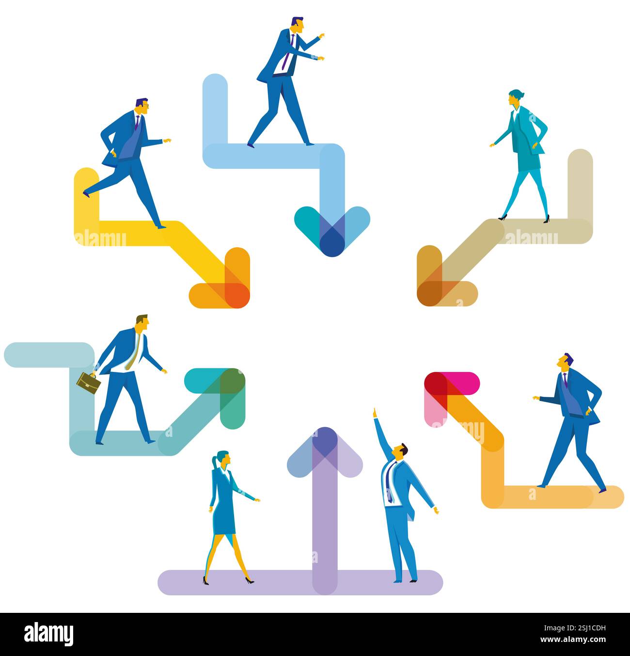 Group collaboration graphic hi-res stock photography and images - Alamy