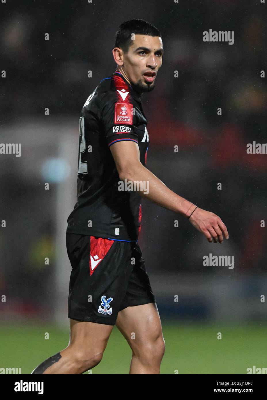 Doncaster, UK. 10th Feb, 2025. Daniel Munoz of Crystal Palace during ...
