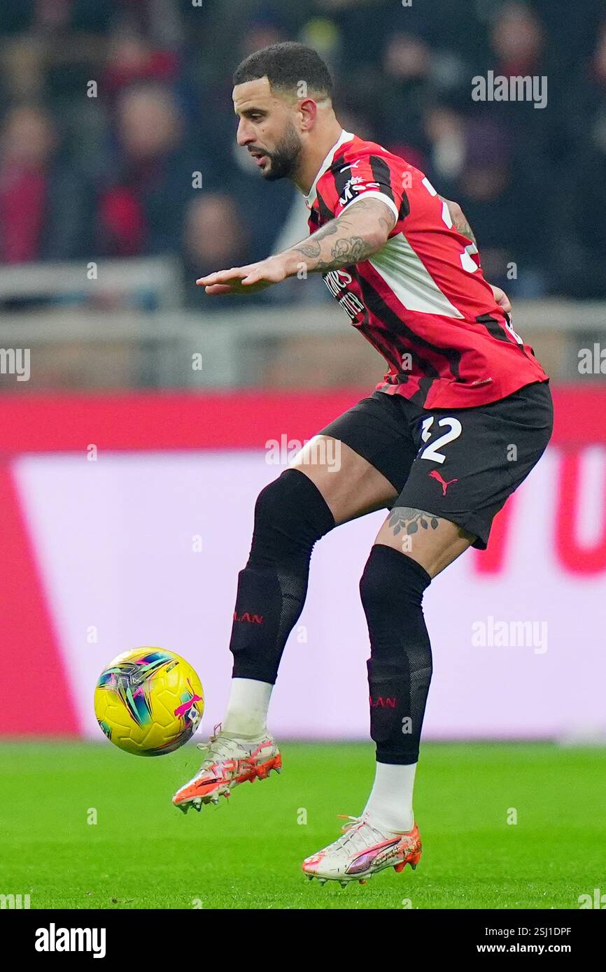 Milano, Italia. 05th Feb, 2025. AC Milan's Kyle Walker during the Italy ...