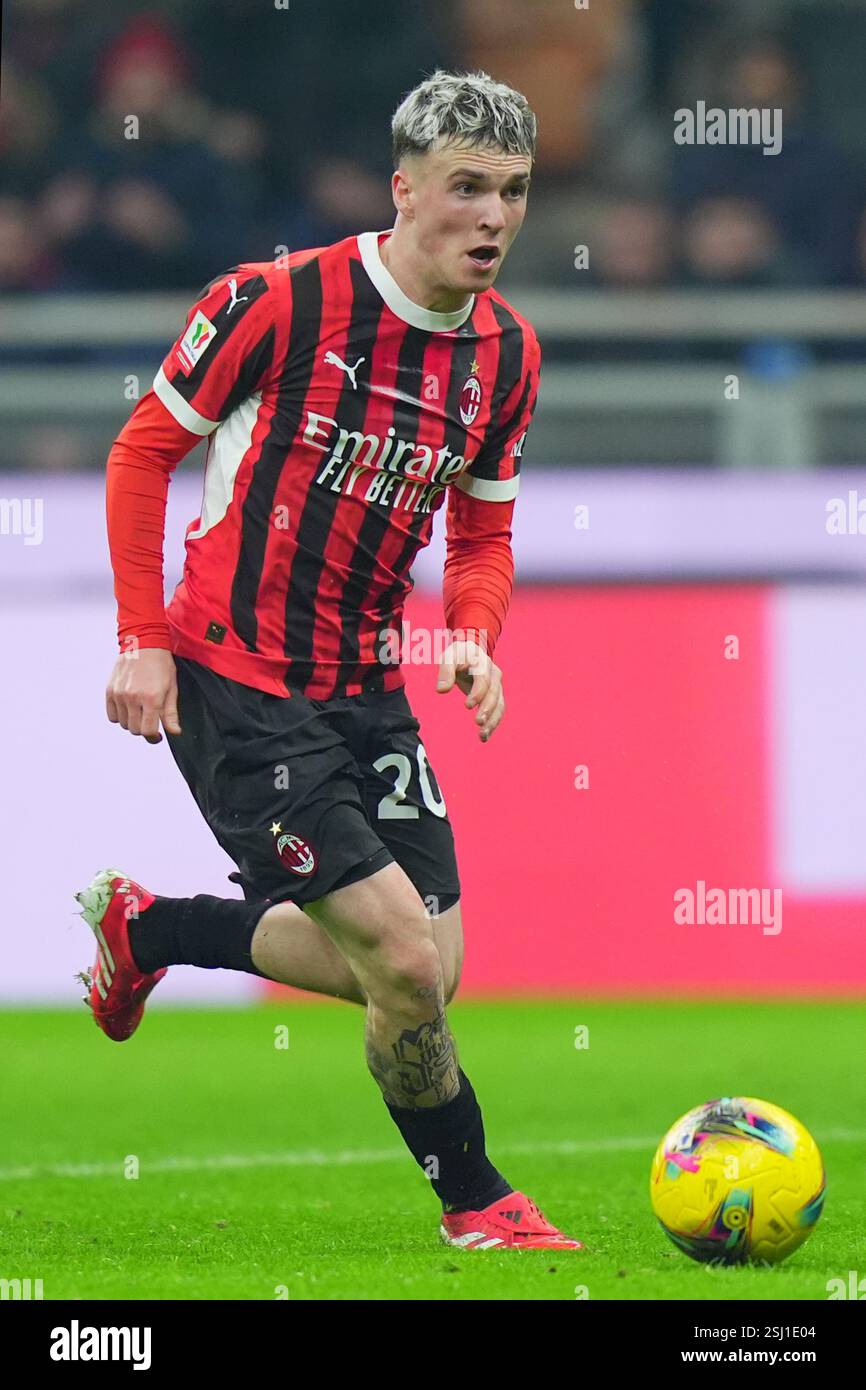 Milano, Italia. 05th Feb, 2025. AC Milan's Alex Jimenez during the ...