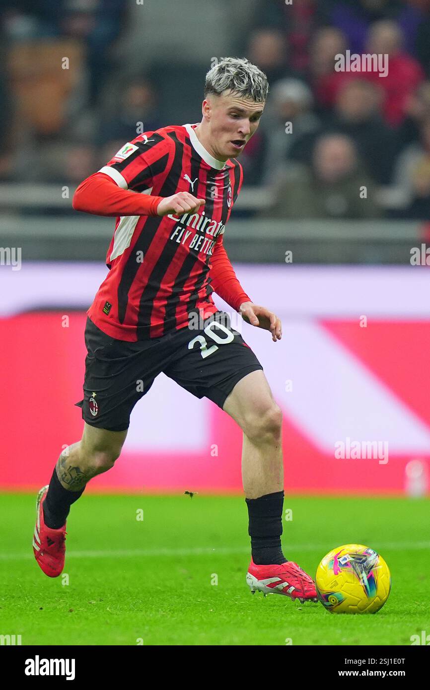 AC Milan's Alex Jimenez during the Italy Cup Frecciarossa soccer match ...