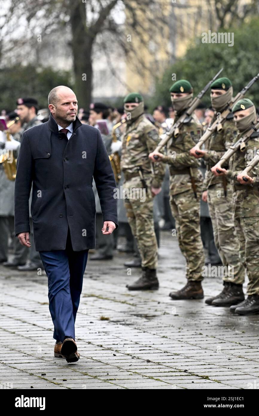 Brussels, Belgium. 11th Feb, 2025. New Minister of Defence Theo ...