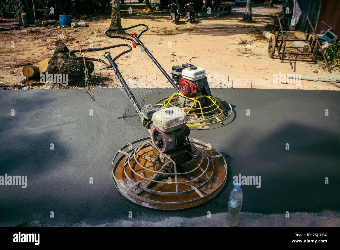 Preak Svay, Koh Rong Island, Cambodia, February 6, 2025 Local people ...