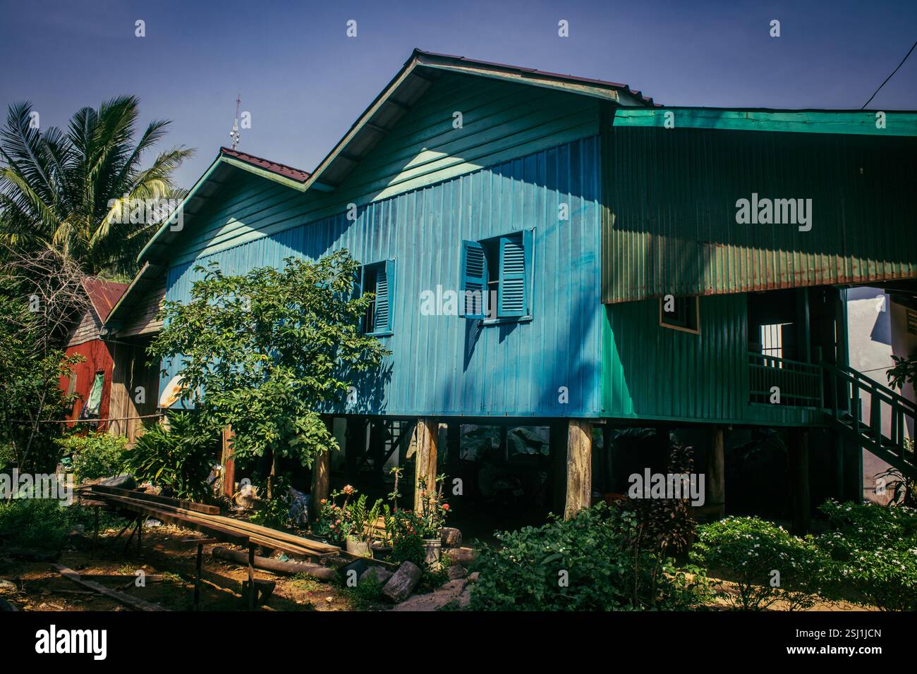 Preak Svay, Koh Rong Island, Cambodia, February 6, 2025 Daily life in ...