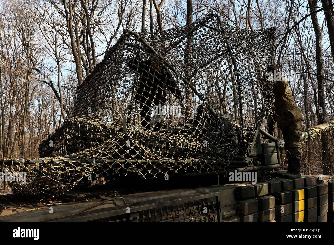 KHARKIV REGION, UKRAINE - FEBRUARY 10, 2025 - Soldiers of the 3rd ...