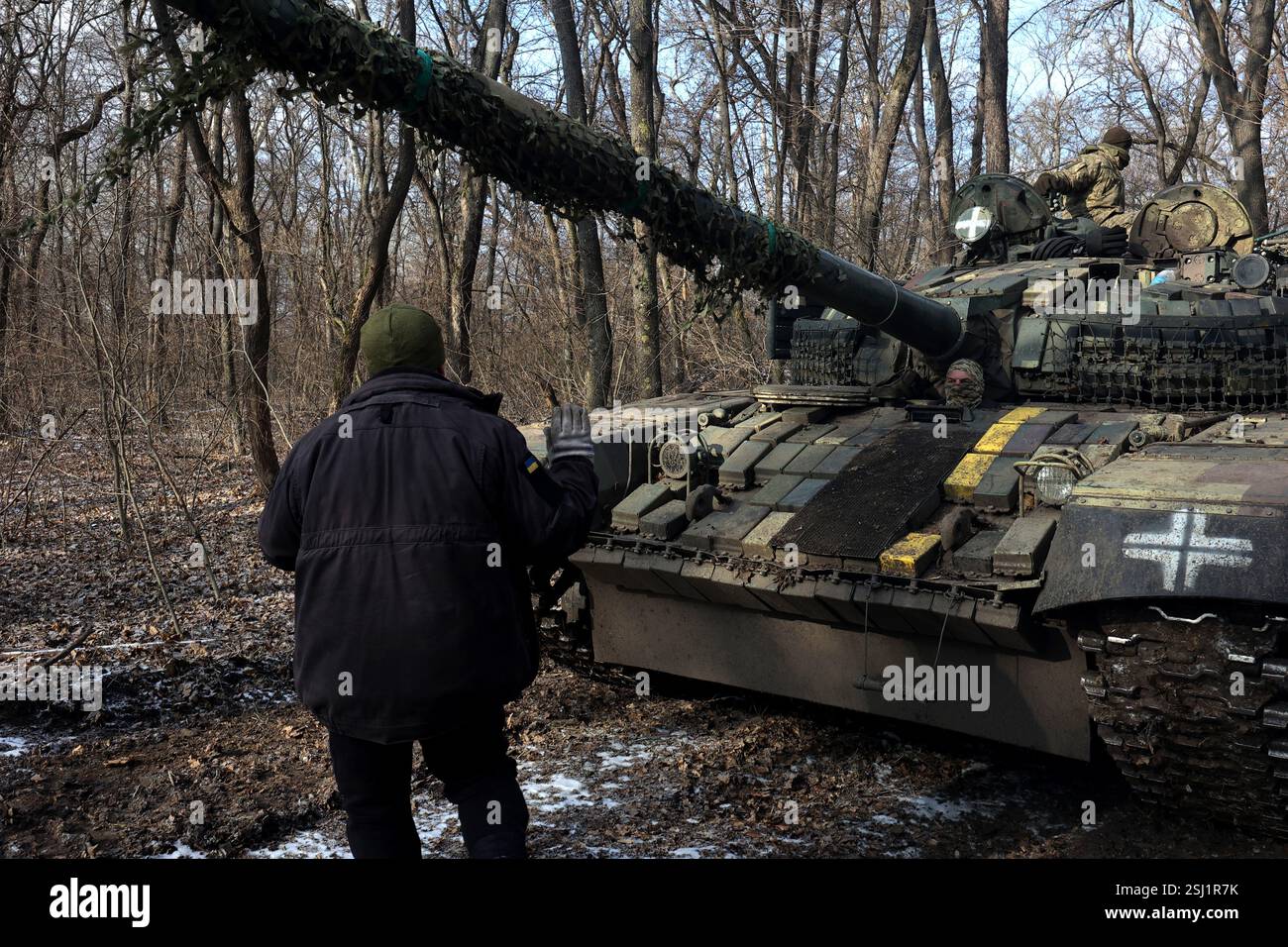 KHARKIV REGION, UKRAINE - FEBRUARY 10, 2025 - Soldiers of the 3rd ...