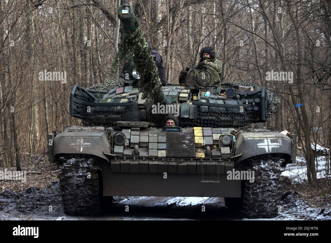 KHARKIV REGION, UKRAINE - FEBRUARY 10, 2025 - Soldiers of the 3rd ...