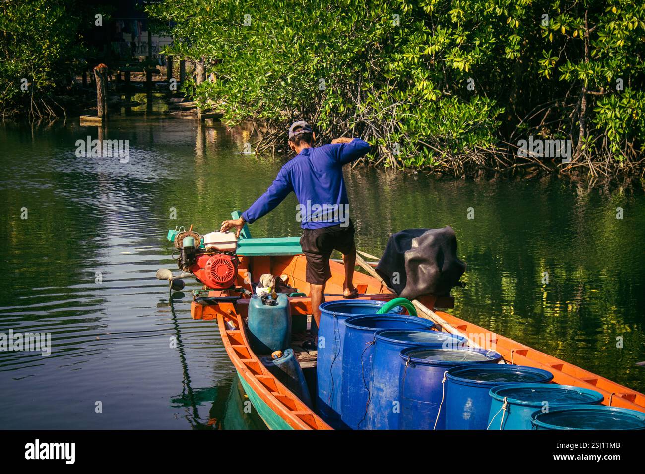 Preak Svay, Koh Rong Island, Cambodia, February 6, 2025 Daily life in ...