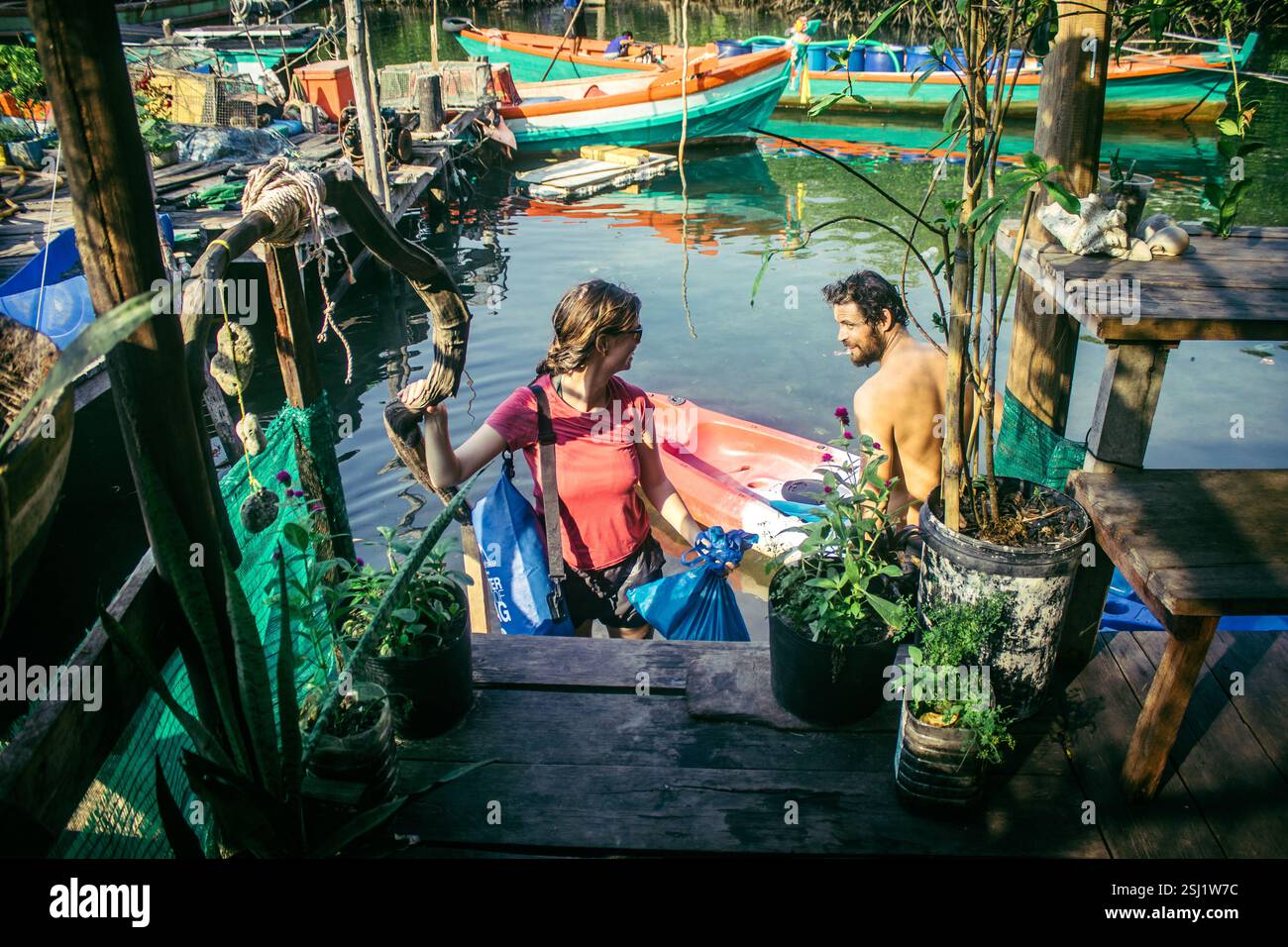 Preak Svay, Koh Rong Island, Cambodia, February 6, 2025 Tourists ...