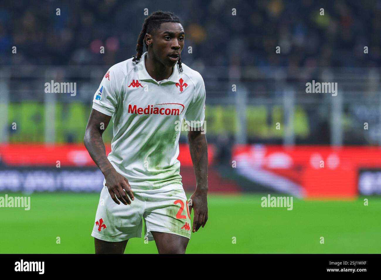 Moise Kean of ACF Fiorentina seen in action during Serie A 2024/25 ...