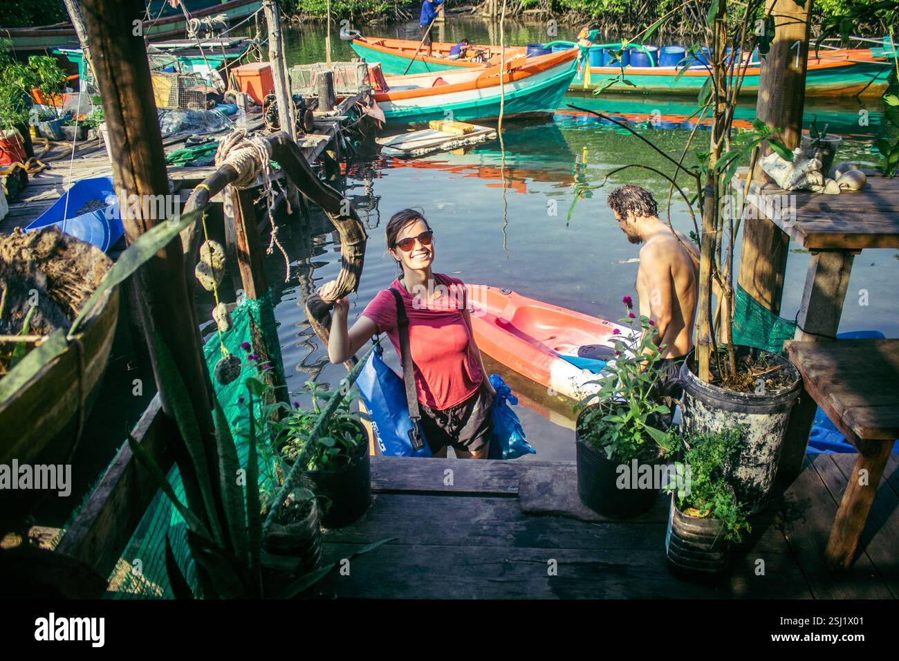 Preak Svay, Koh Rong Island, Cambodia, February 6, 2025 Tourists ...