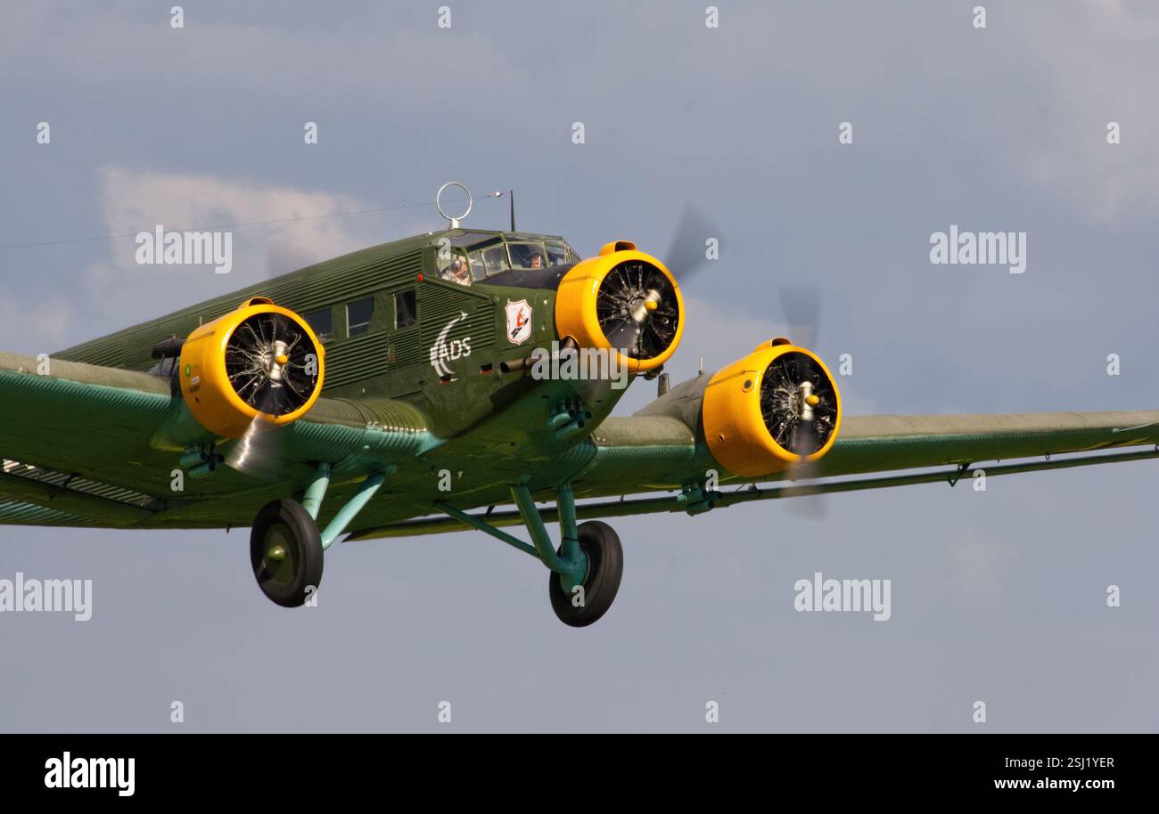 Junkers Ju52, aircraft, F-AZJU, in flight Stock Photo - Alamy