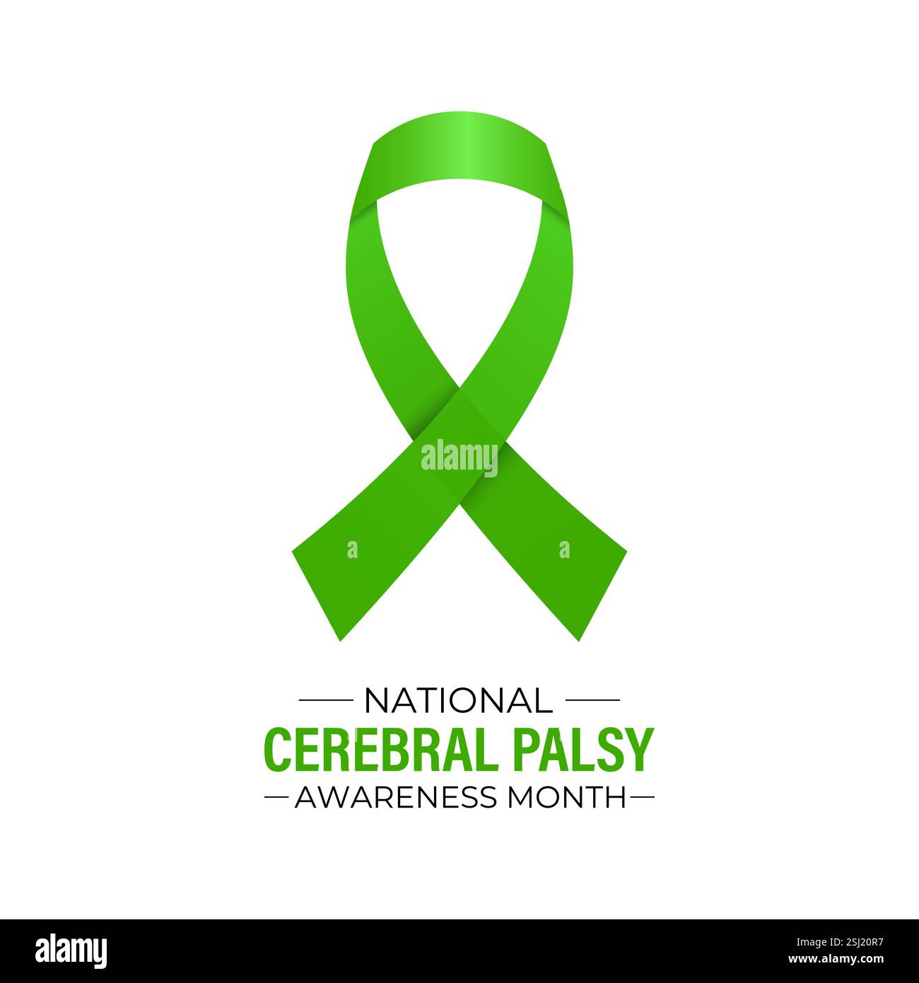 Vector graphic of National Cerebral Palsy Awareness Month is observed ...