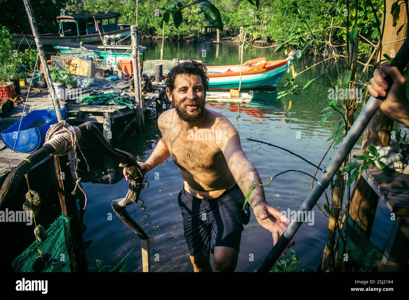 Preak Svay, Koh Rong Island, Cambodia, February 6, 2025 Tourists ...