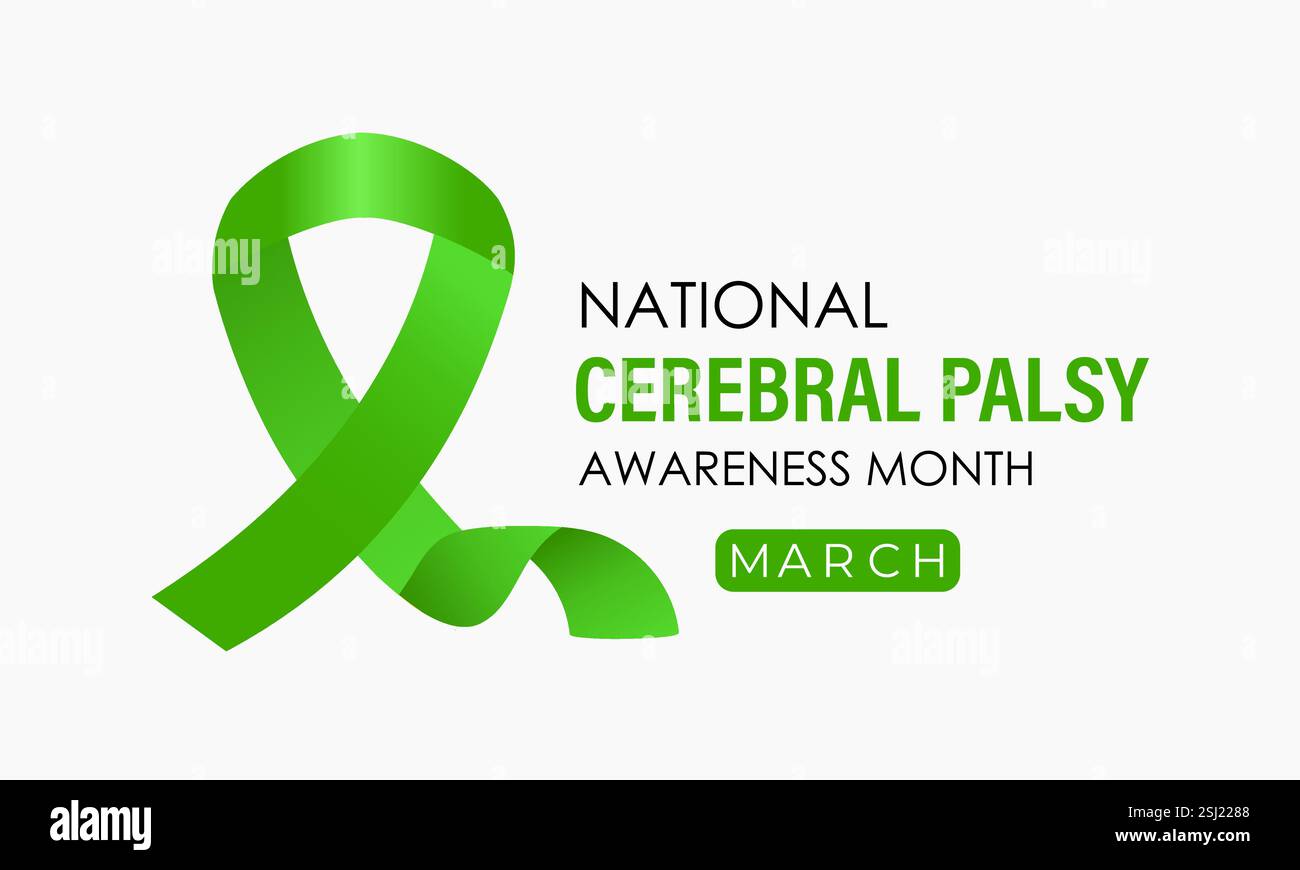 Vector graphic of National Cerebral Palsy Awareness Month is observed ...