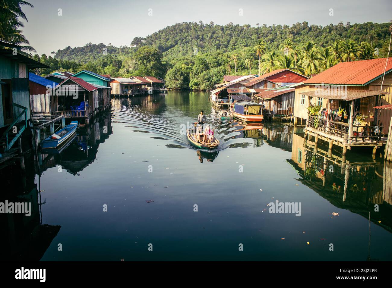 Preak Svay, Koh Rong Island, Cambodia, February 6, 2025 Daily life in ...