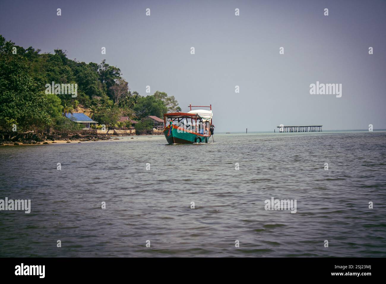 Preak Svay, Koh Rong Island, Cambodia, February 6, 2025 Daily life in ...