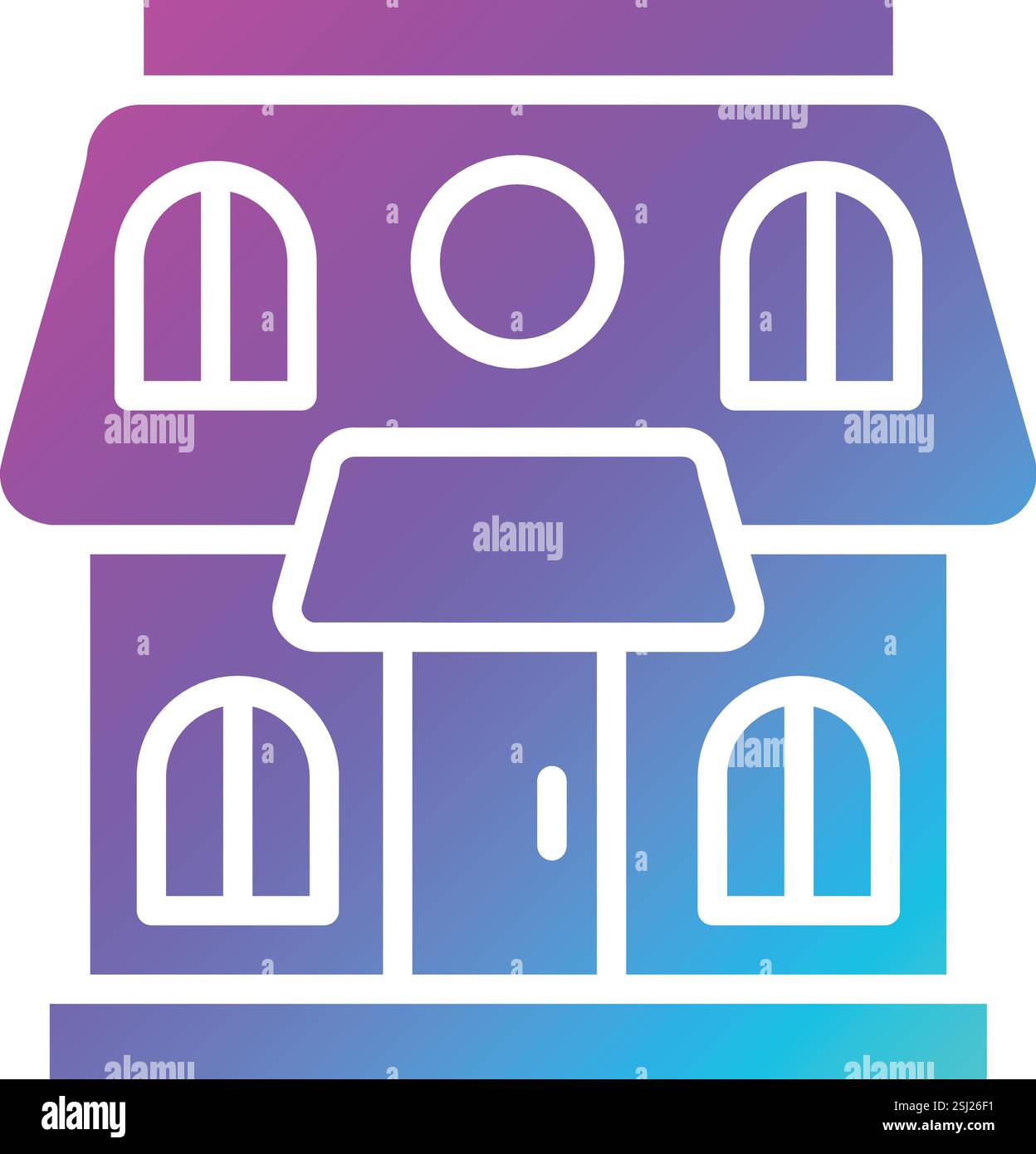 Doll house Vector Icon Design Illustration Stock Vector Image & Art - Alamy