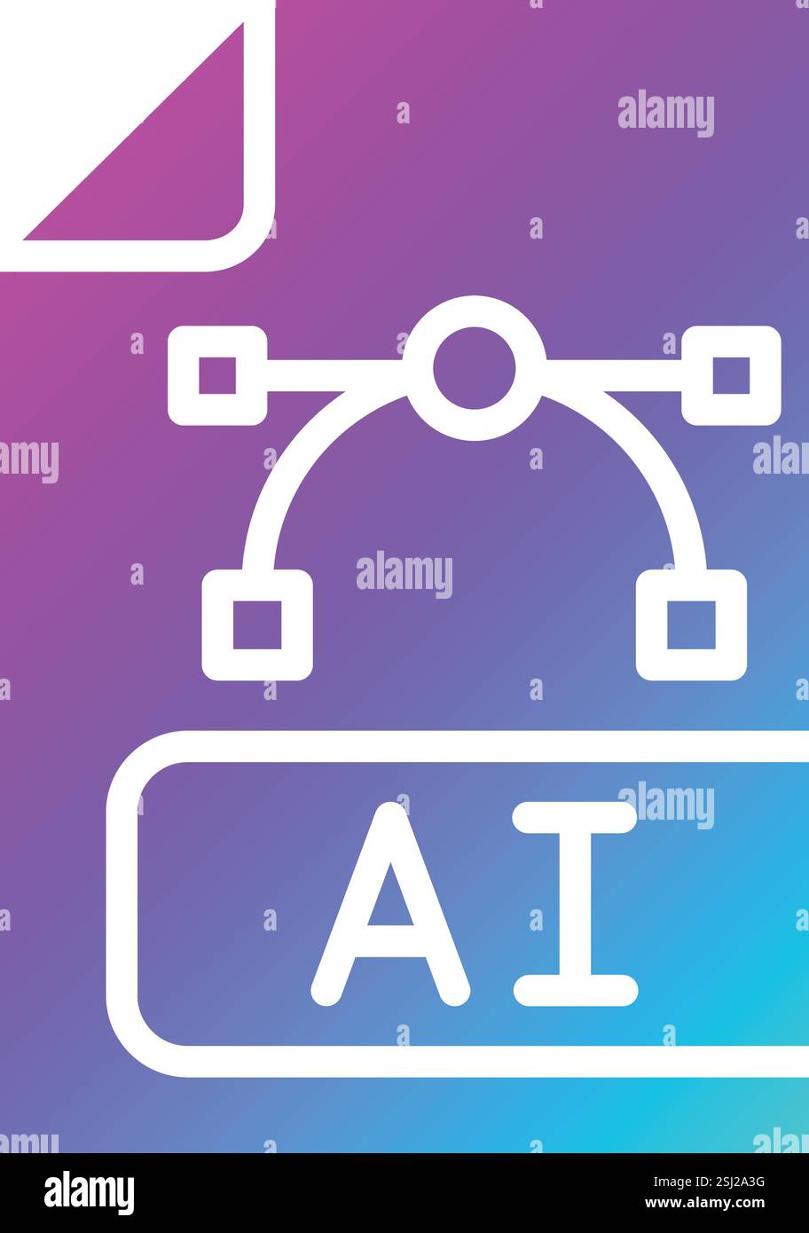 Ai icon vector filled Cut Out Stock Images & Pictures - Alamy