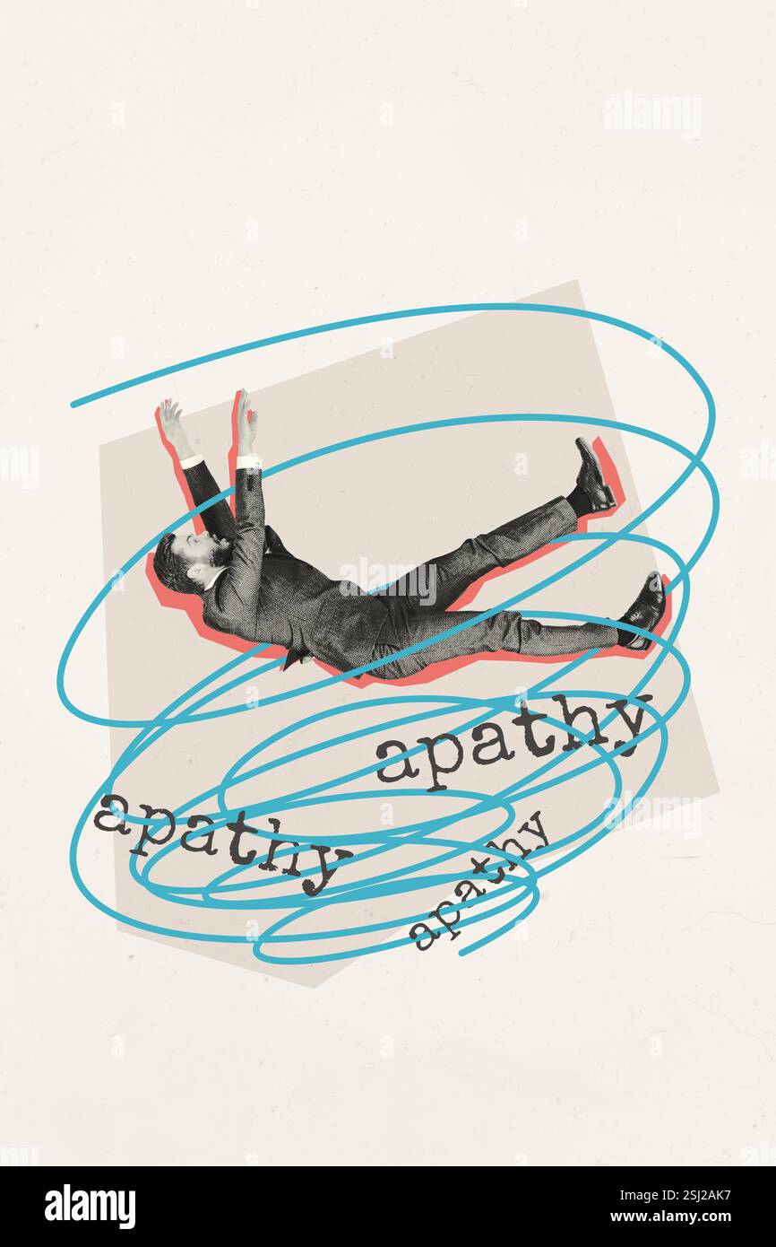 Poster image vertical photo collage of shocked man fall art scribble ...