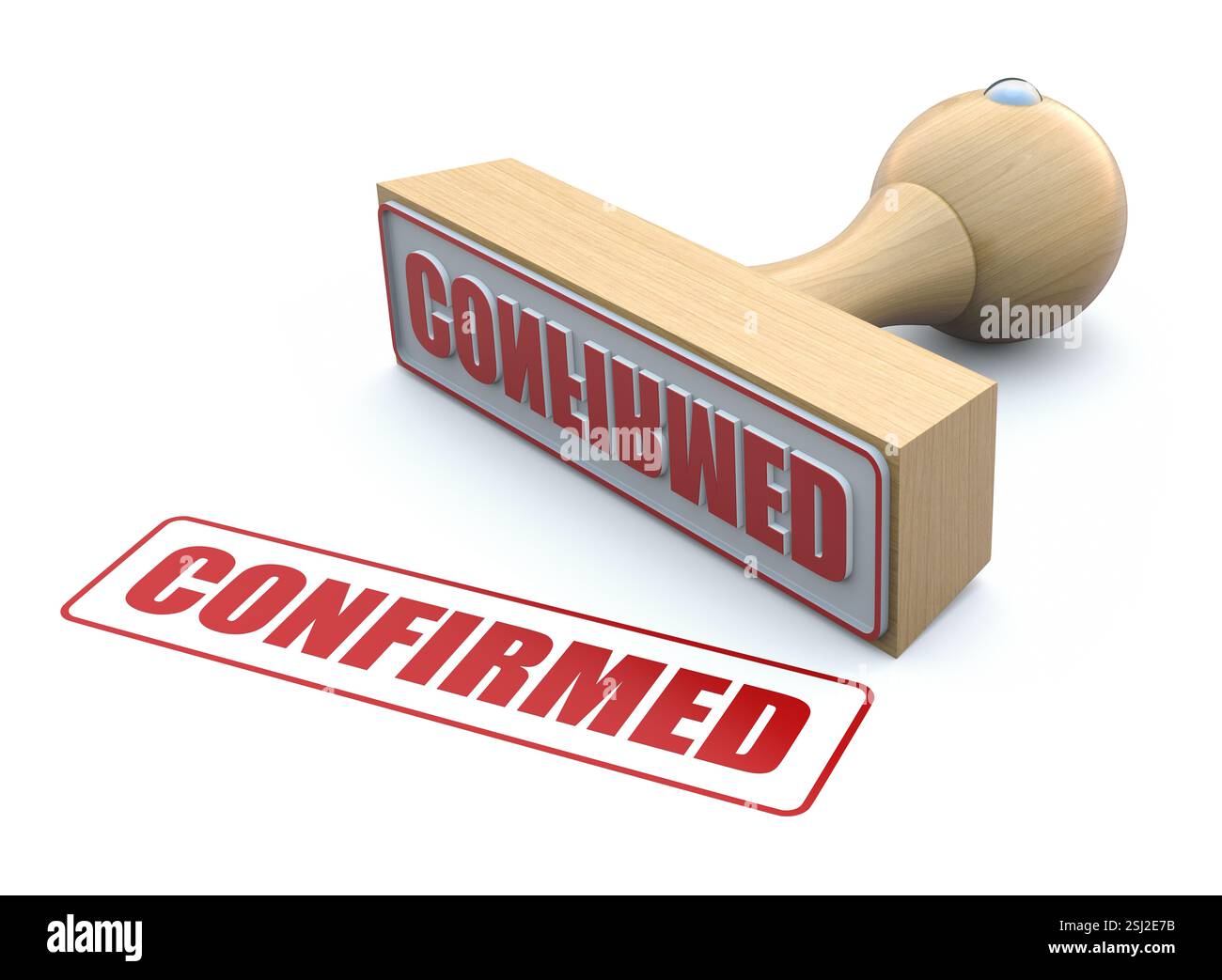 Rubber stamp - CONFIRMED Stock Photo - Alamy
