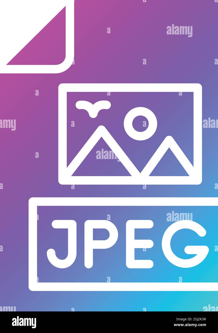 Jpeg file Vector Icon Design Illustration Stock Vector Image & Art - Alamy