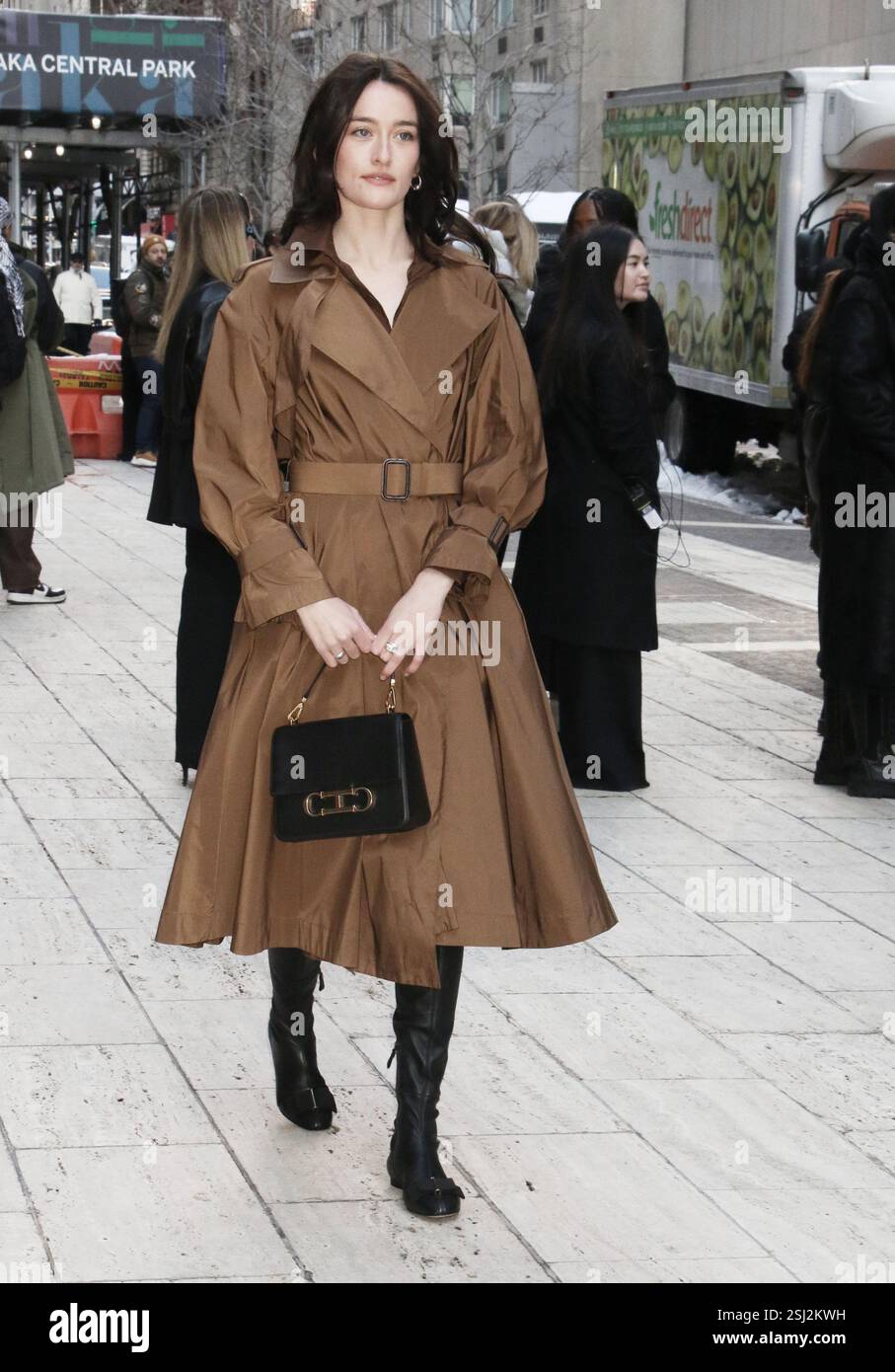 New York, NY, USA. 10th Feb, 2025. :Sarah Pidgeon seen arriving at the ...