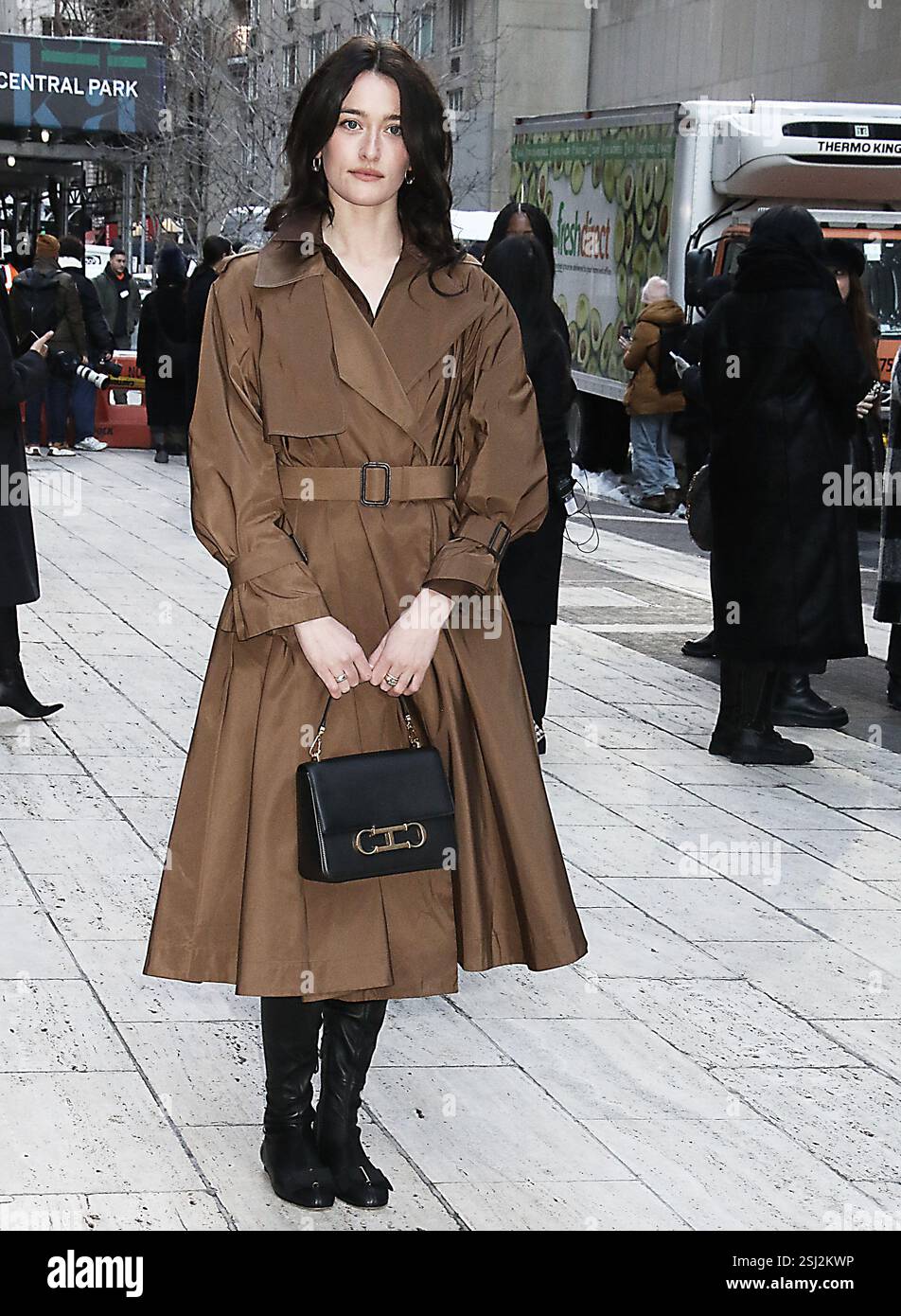 New York, NY, USA. 10th Feb, 2025. :Sarah Pidgeon seen arriving at the ...