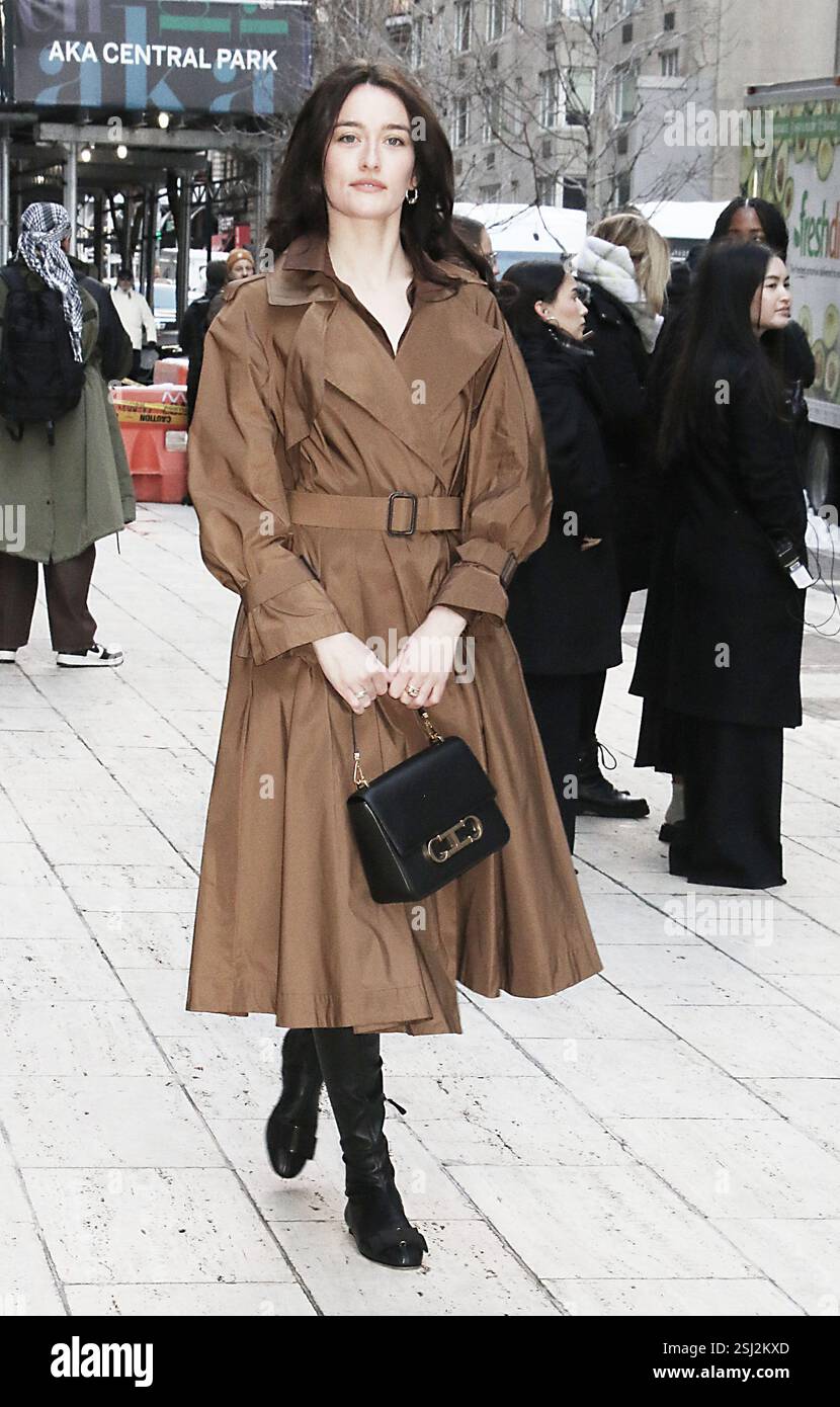 New York, NY, USA. 10th Feb, 2025. :Sarah Pidgeon seen arriving at the ...