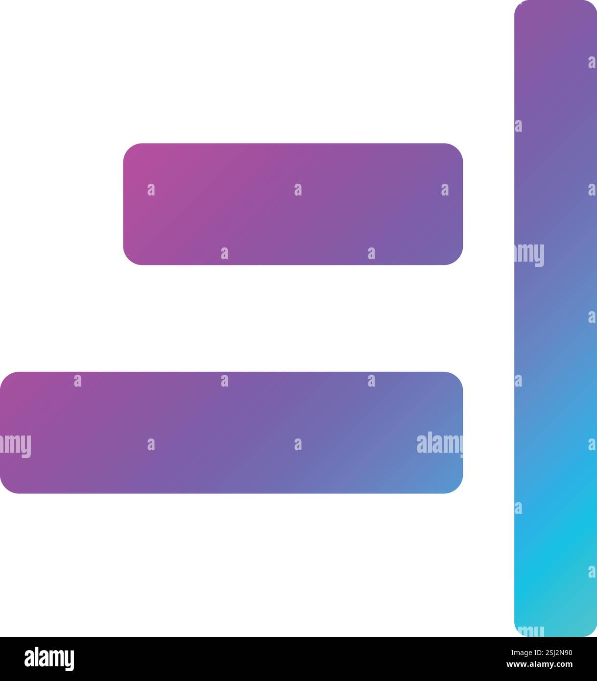 Right alignment Vector Icon Design Illustration Stock Vector Image ...