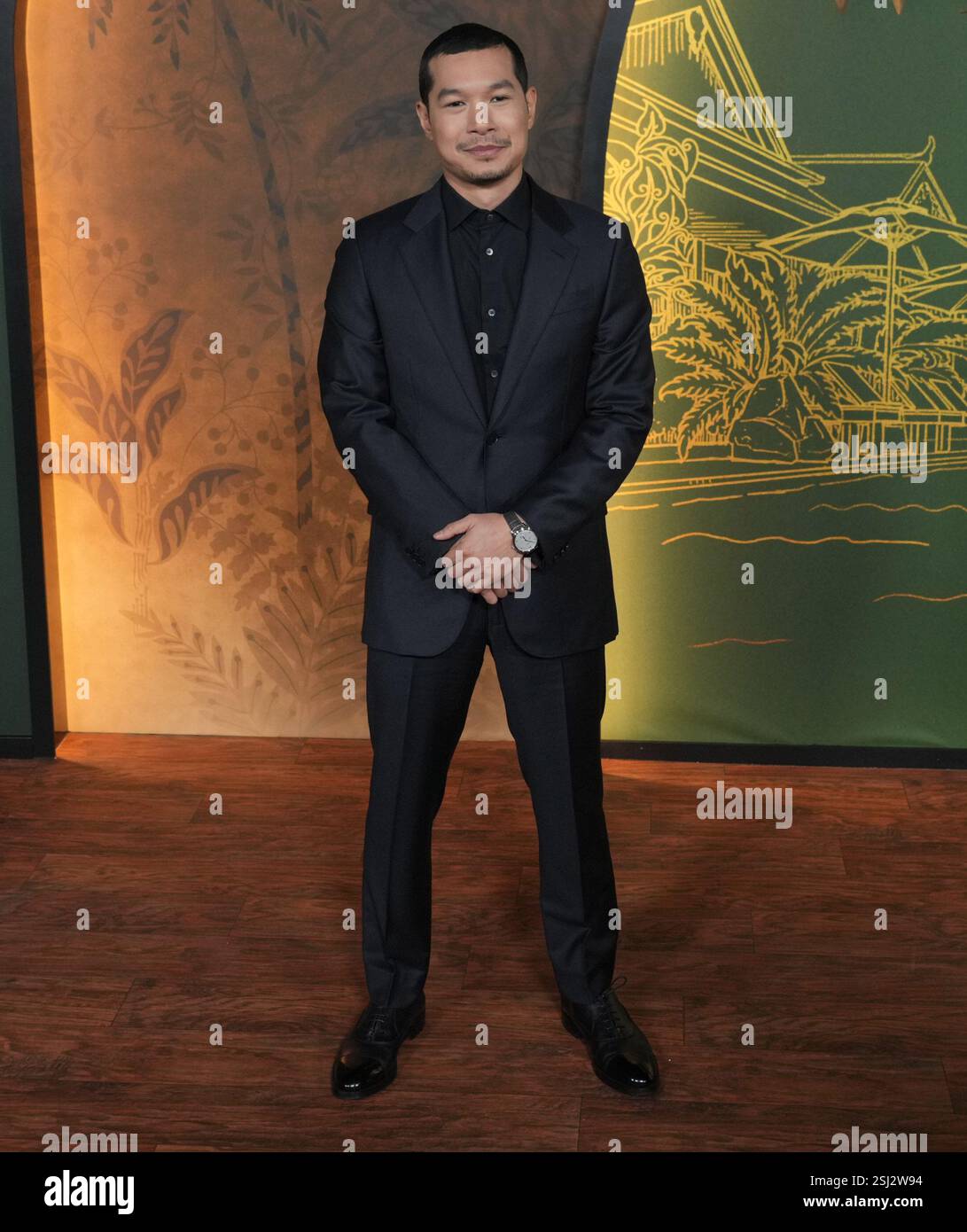 Los Angeles, USA. 10th Feb, 2025. Tayme Thapthimthong arrives at the ...