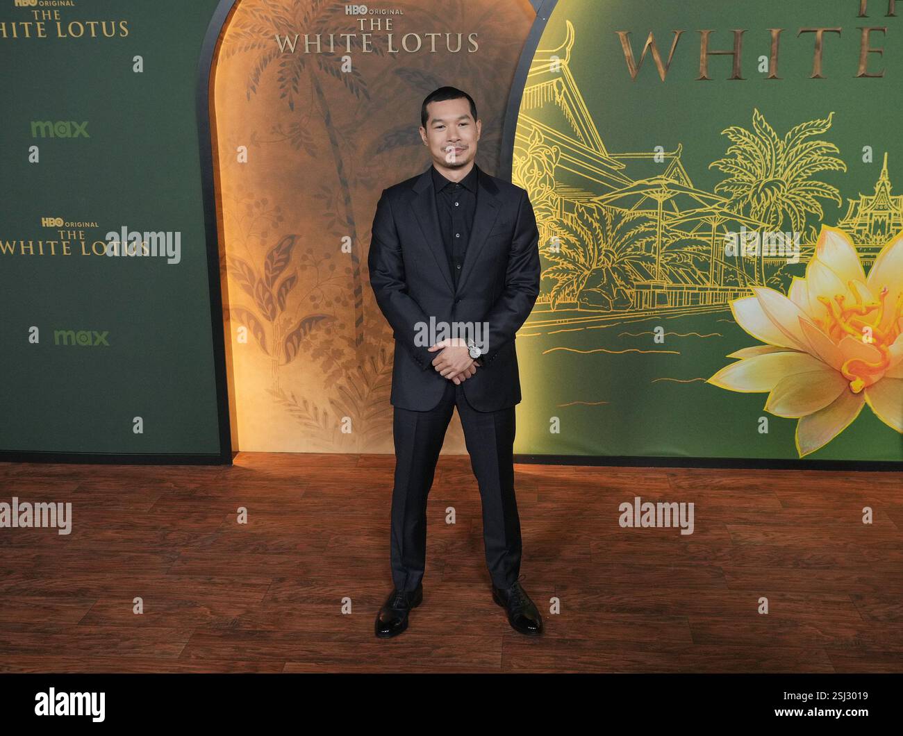 Los Angeles, USA. 10th Feb, 2025. Tayme Thapthimthong arrives at the ...