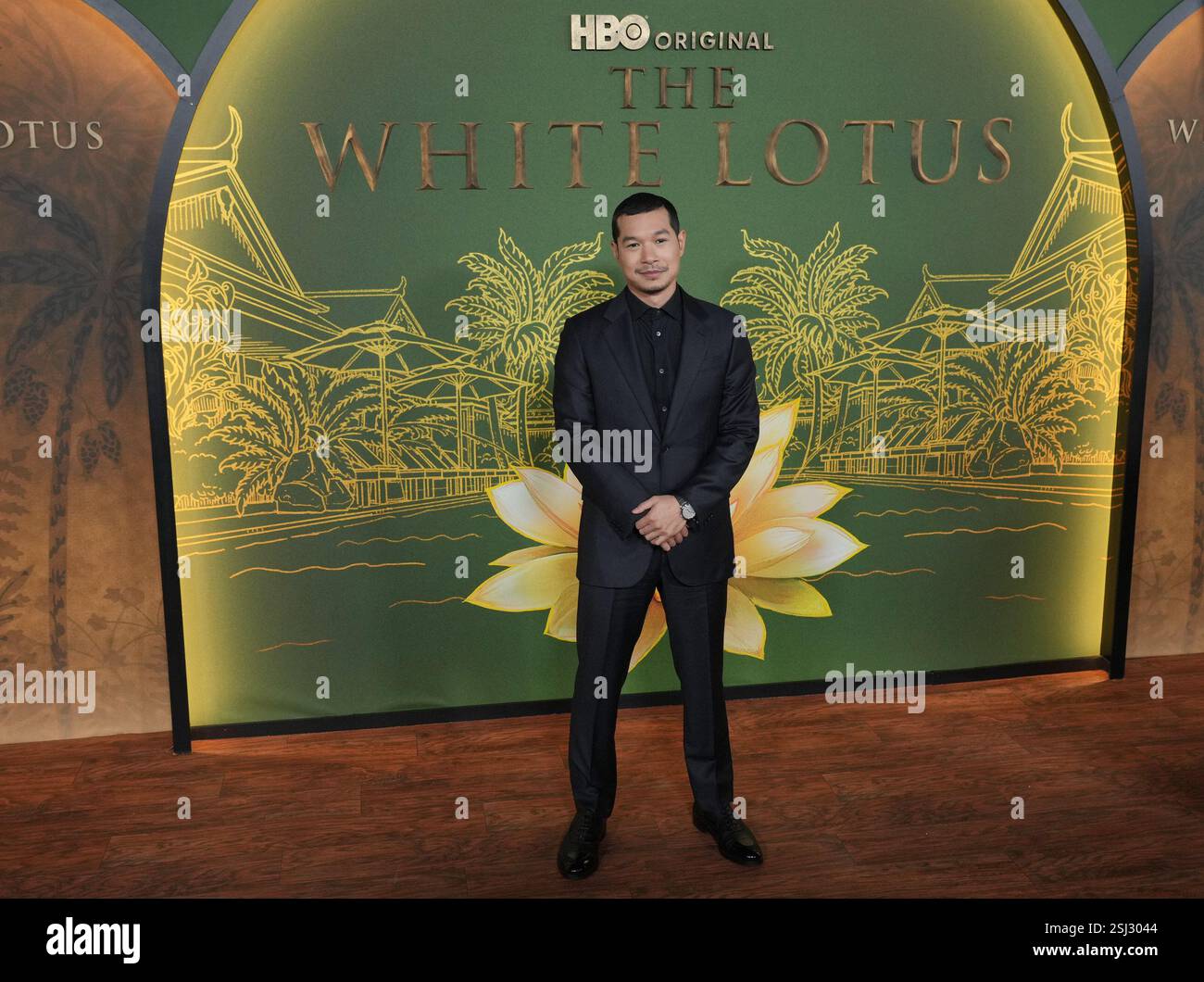 Los Angeles, USA. 10th Feb, 2025. Tayme Thapthimthong arrives at the ...