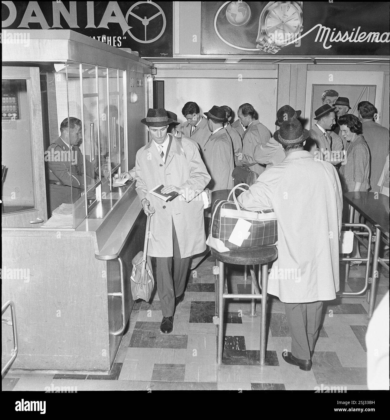 Fussball-WM 1962: Abflug der Schweizer Nationalmannschaft nach Chile# ...