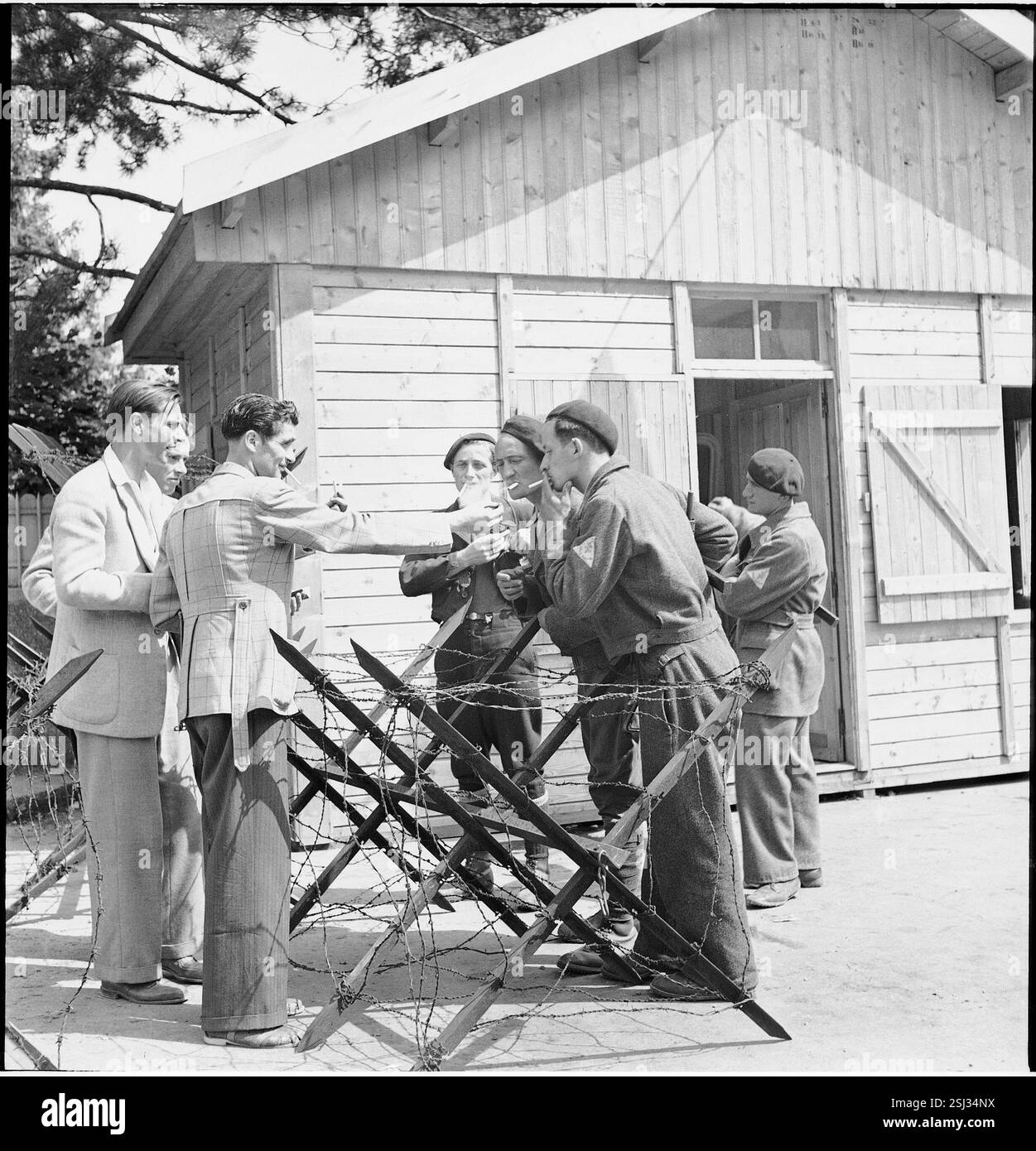 WK 2: Grenze Schweiz-Frankreich, Verrier 1944#WW 2: border Switzerland ...