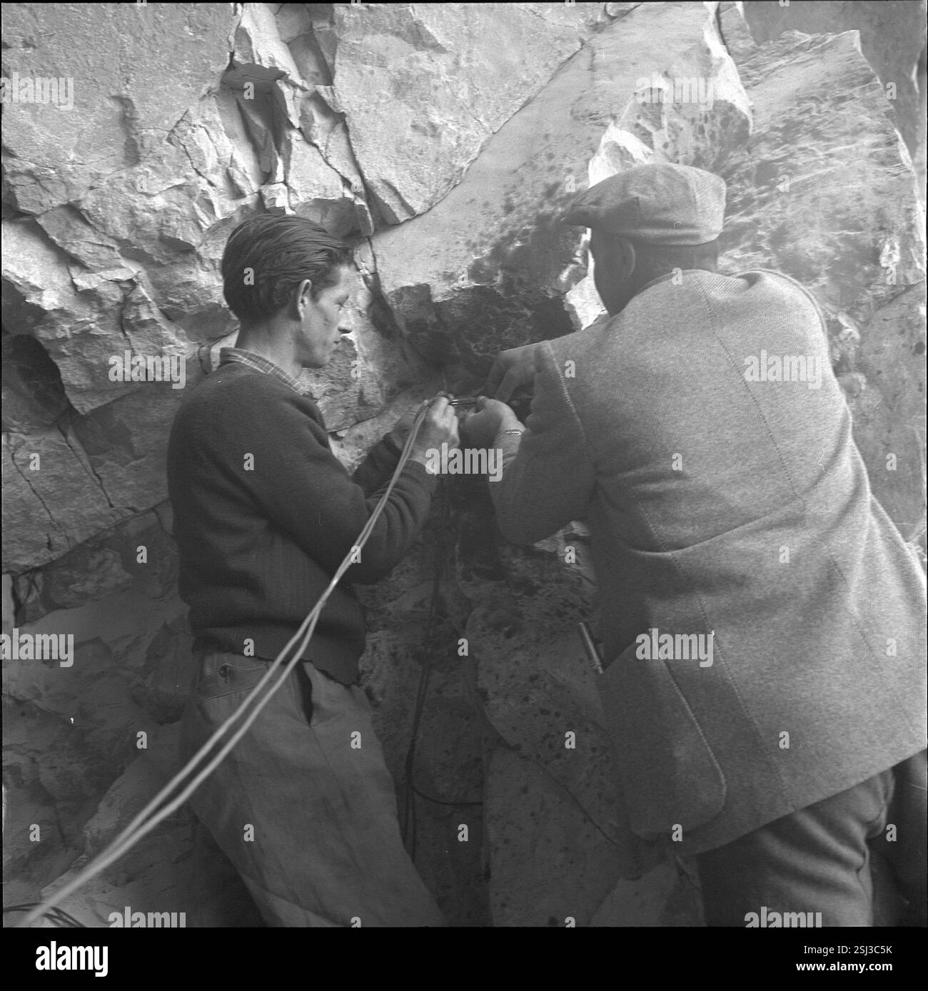Attinghausen; Steinbruch; 1953#Attinghausen; glass sand quarry; 1953 ...