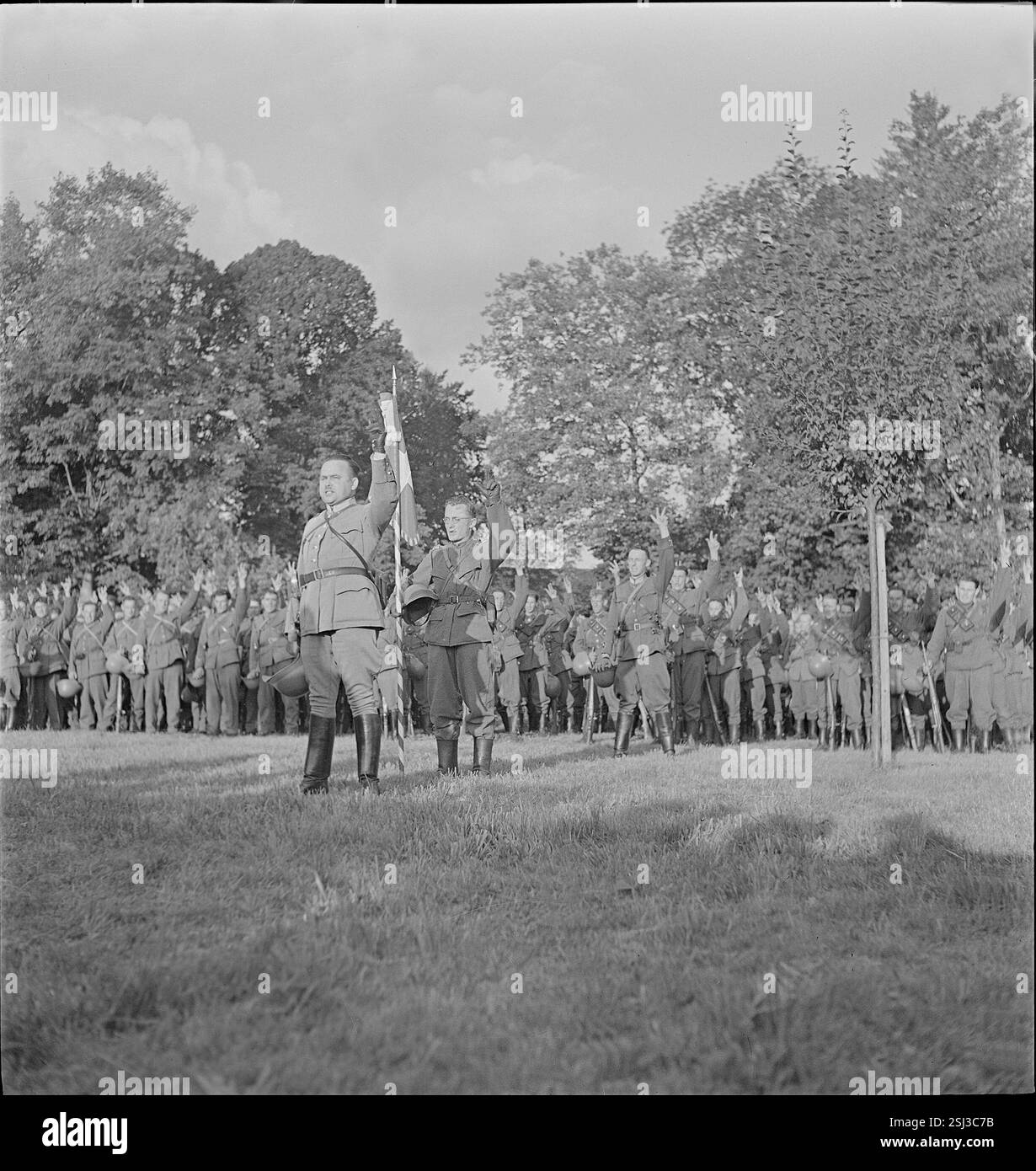 Schwur; Soldaten schwören Fahneneid; 1939#Soldiers swearing oath of ...