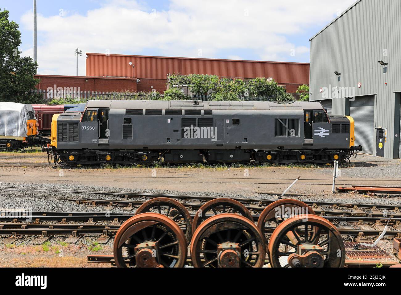 English Electric type 3 diesel-electric locomotive at Kidderminster ...
