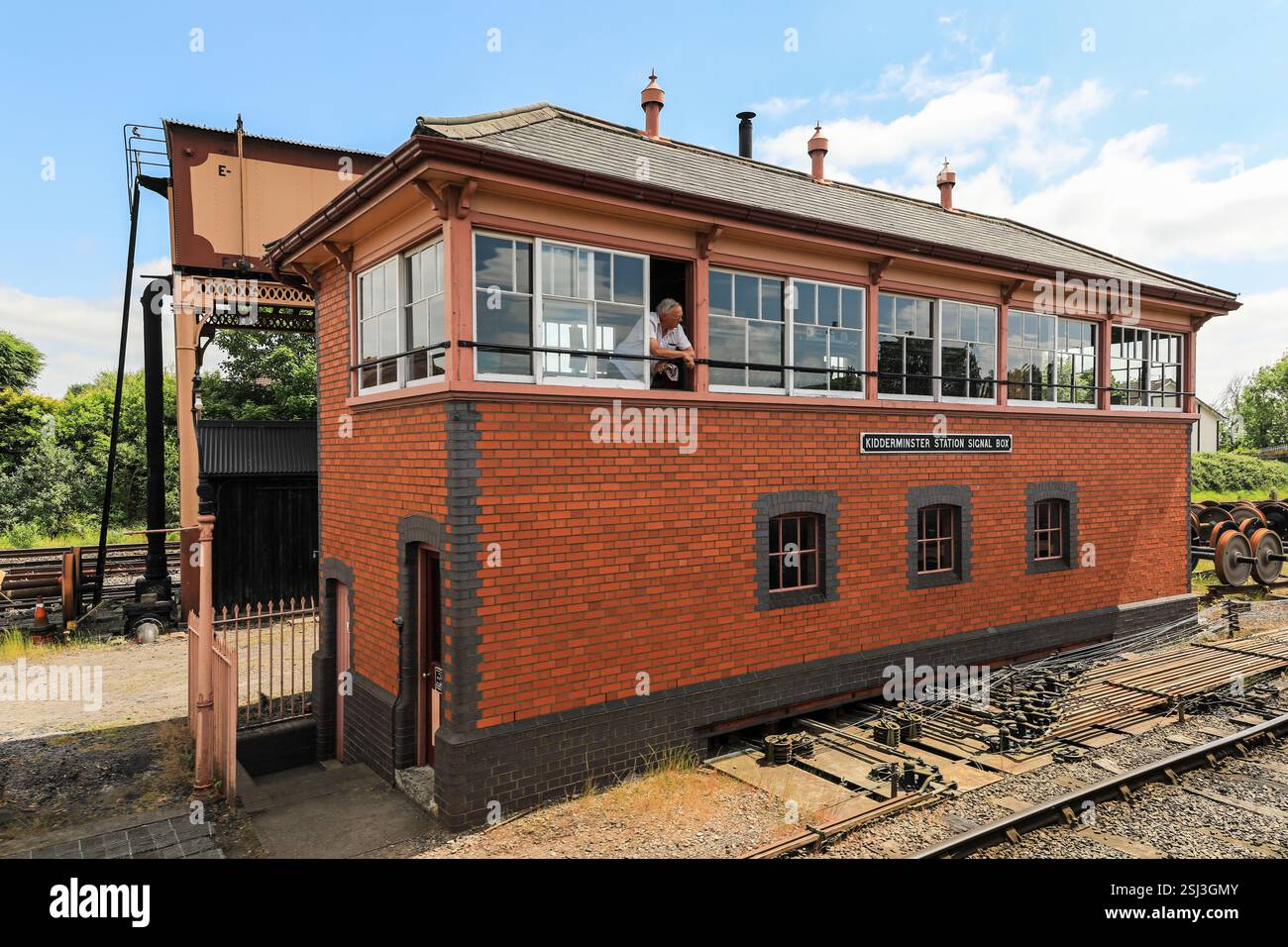 Kidderminster Station Signal Box on the Severn Valley Railway ...