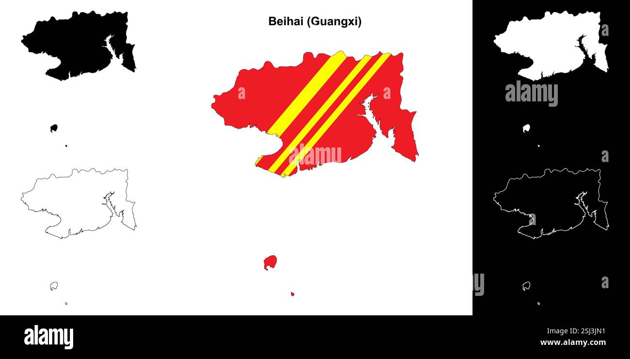 Beihai vector map hi-res stock photography and images - Alamy